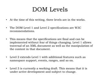 DOM-XML | PPT