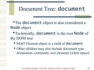 Document object model - web technology - chapter 3 | PPT