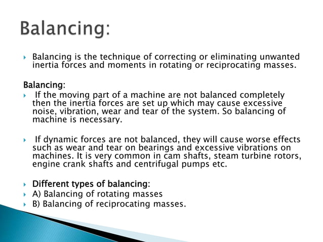 Dynamics of machines-2 | PPTX | Physics | Science