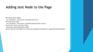 Introduction to the DOM | PPTX