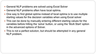 NON LINEAR PROGRAMMING | PPTX