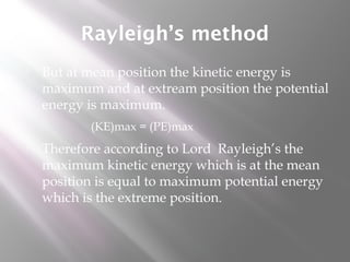 Undamped free Vibration | PPT
