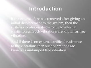 Undamped free Vibration | PPT