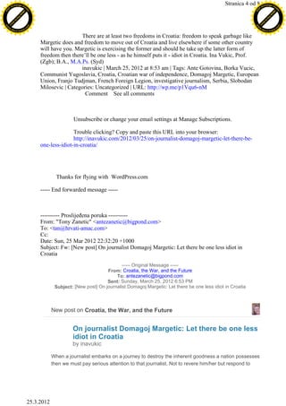 Domagoj Margetic | PDF | Politics