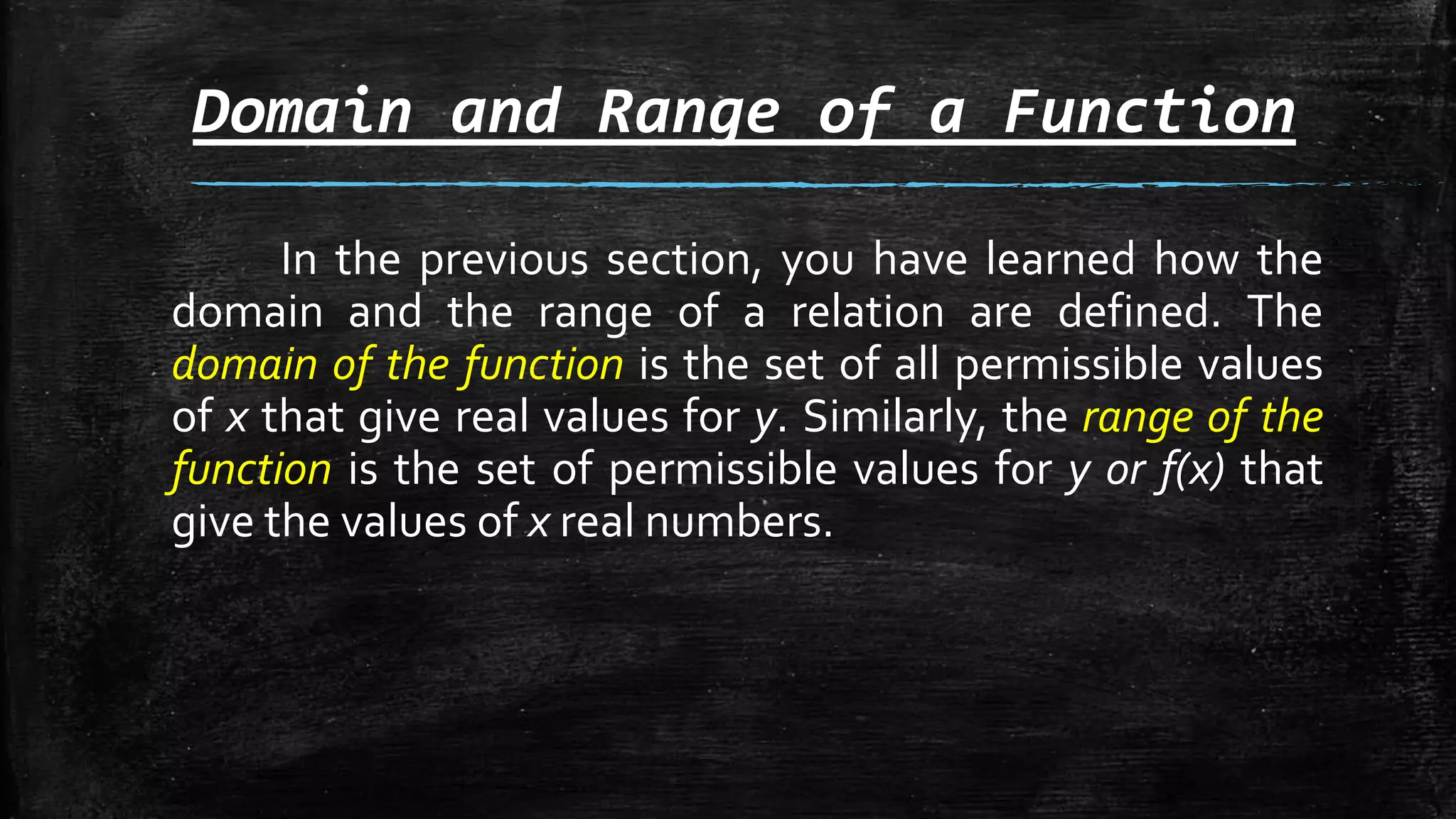 Domain-and-Range-of-a-Function | PPTX