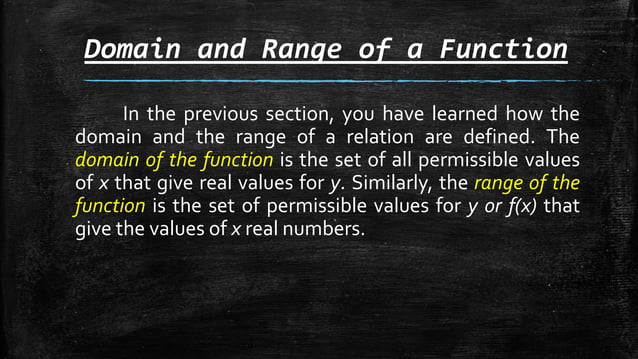 Domain-and-Range-of-a-Function | PPTX