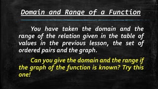 Domain-and-Range-of-a-Function | PPTX