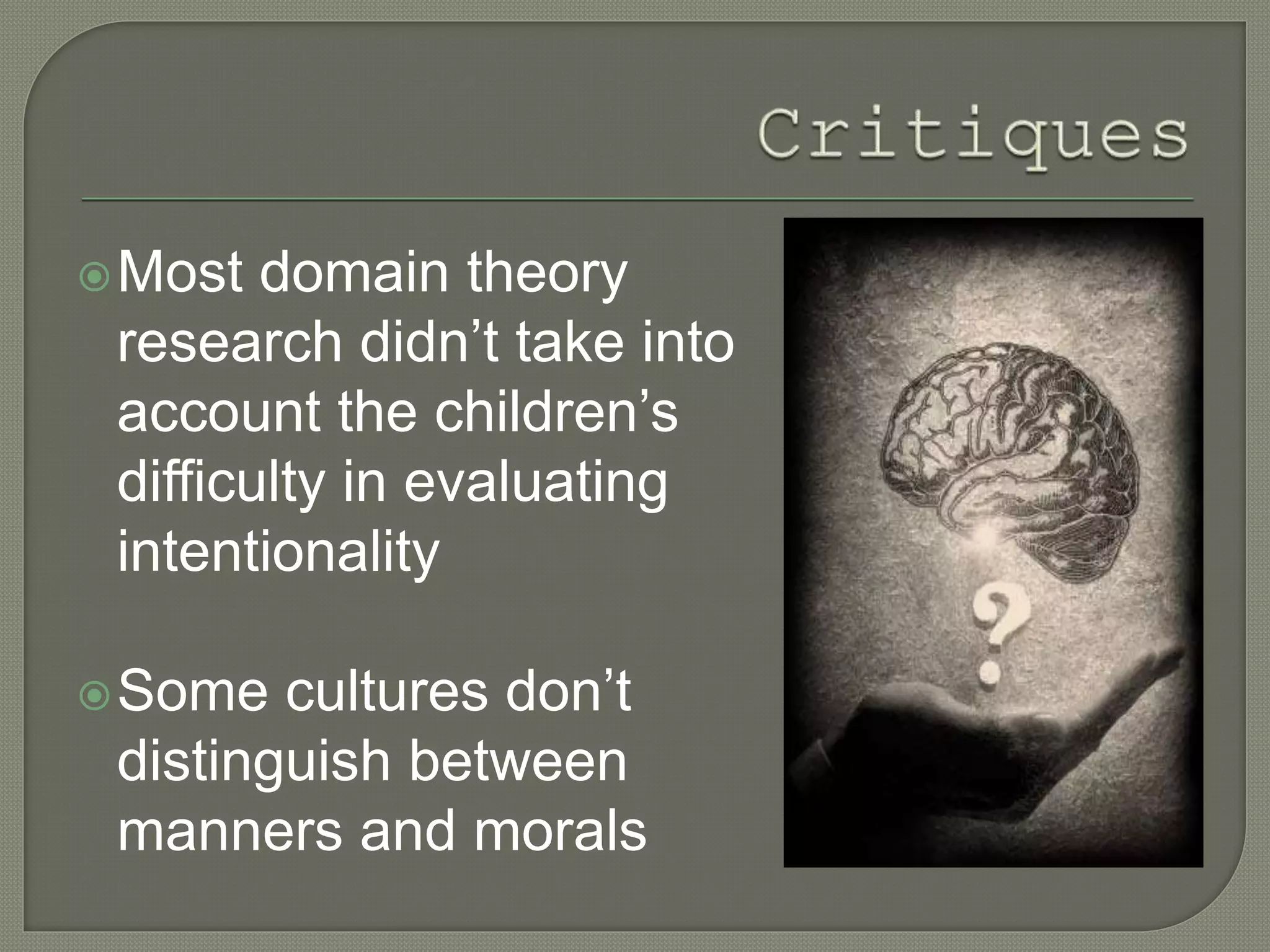 Domain Based Moral Education by Elliot Turiel | PPTX