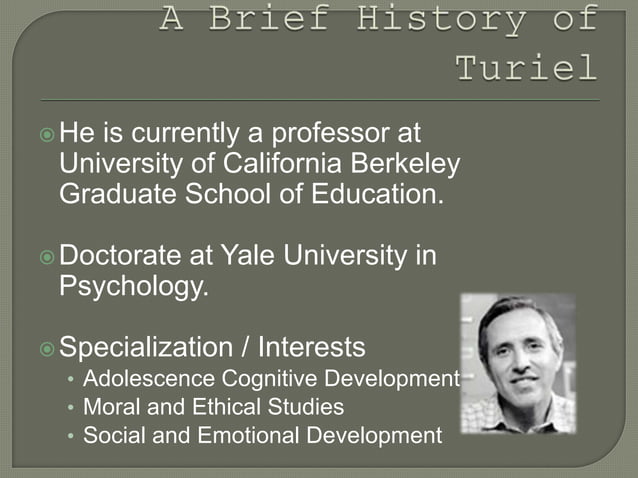 Domain Based Moral Education by Elliot Turiel | PPTX