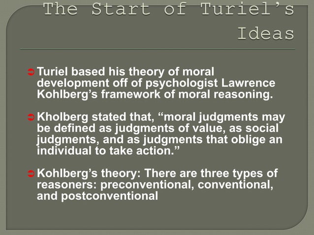 Domain Based Moral Education by Elliot Turiel | PPTX