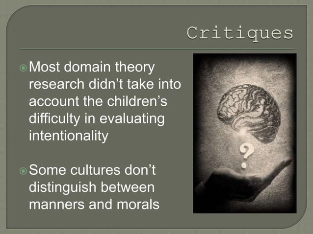 Domain Based Moral Education by Elliot Turiel | PPTX