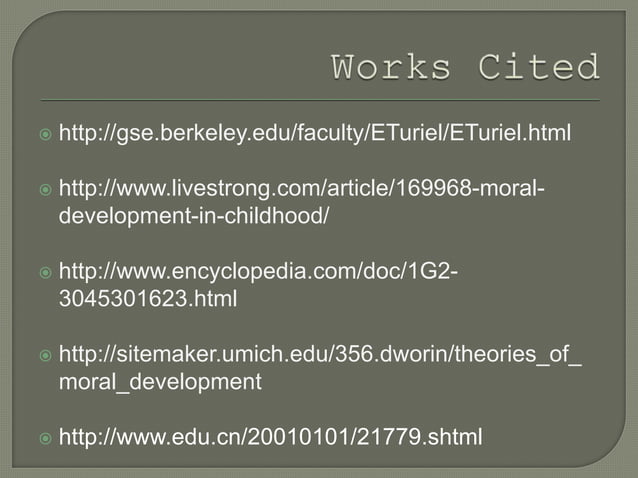 Domain Based Moral Education by Elliot Turiel | PPTX