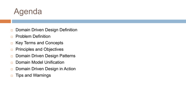 Domain Driven Design | PPTX