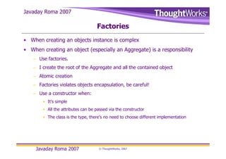 Domain Driven Design Javaday Roma2007 | PDF | Web Development | Internet