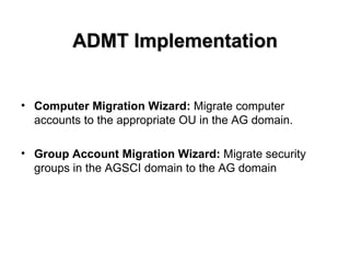 Domain Migration/Administration for the College of ... | PPT
