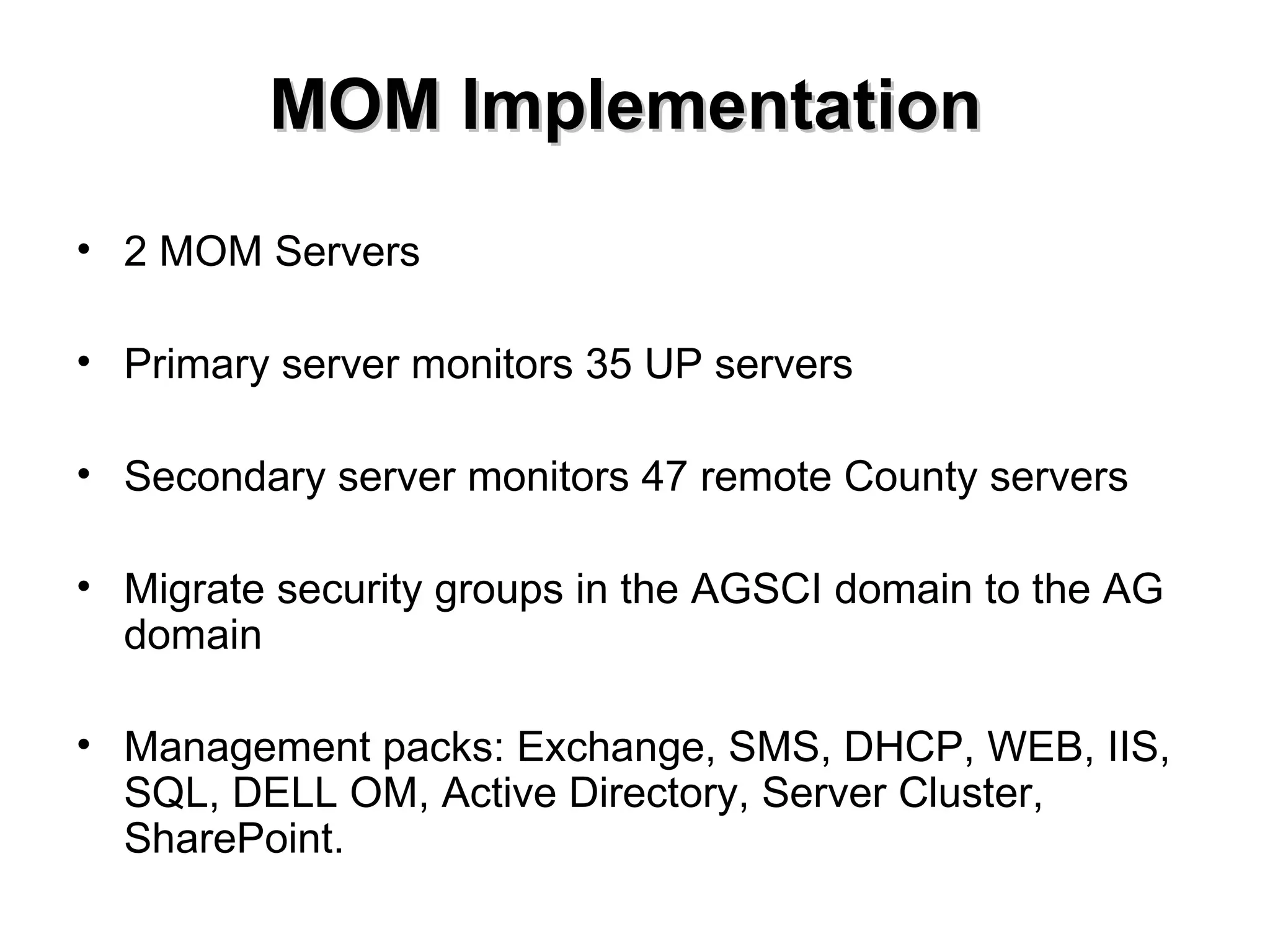 Domain Migration/Administration for the | PPT