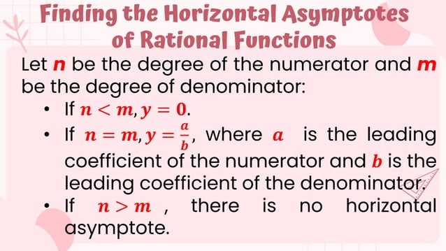 Domain Range Intercepts Zeros And Asymptotes Of Rational Functionpptx Physics Science