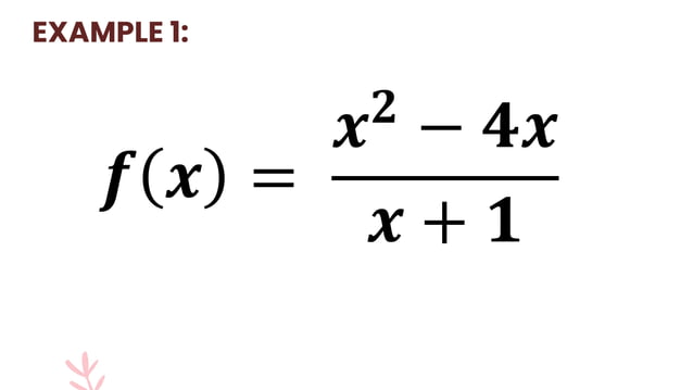 Domain Range Intercepts Zeros And Asymptotes Of Rational Functionpptx Physics Science