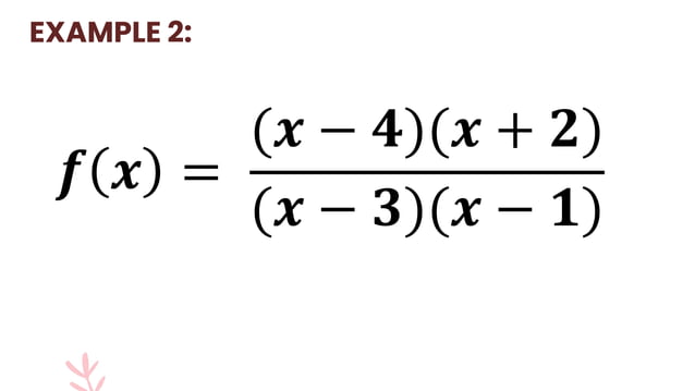 Domain Range Intercepts Zeros And Asymptotes Of Rational Functionpptx Physics Science