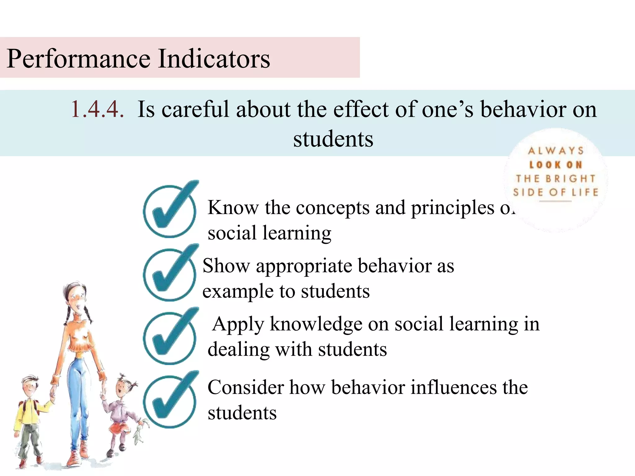 Social Regard for Learning - Domain 1 | PPTX