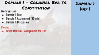 Domain 1 US History | PPTX