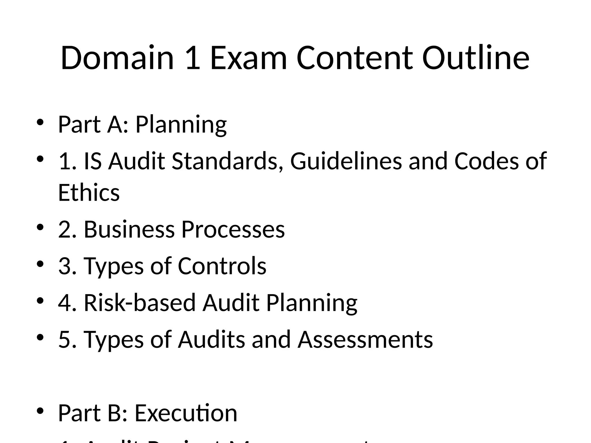 Domain 1 Information System Auditing Process Presentation Pptx