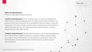 Domain 2 of CEH v11 Reconnaissance Techniques (21%).pptx | IT and ...