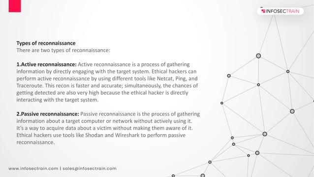 Domain 2 of CEH v11 Reconnaissance Techniques (21%).pptx | IT and ...