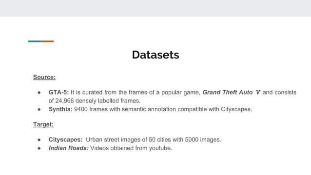 Domain adaptation for Image Segmentation | PPT