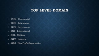 Domain and hosting | PPTX