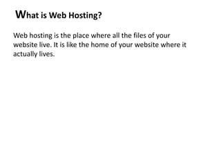 What is Domain and hosting? | PDF