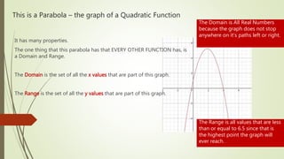 Domain and range from graphs | PPTX