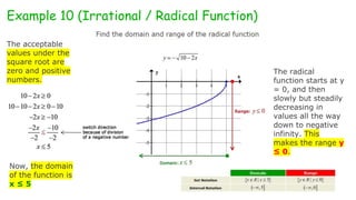 Domain and range (linear, quadratic, rational functions) | PDF