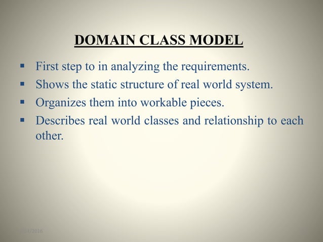 Domain class model | PPTX