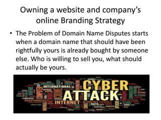 Domain dispute 2018 ipt3002 | PPT