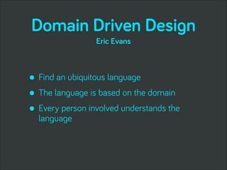Domain Driven Design & NoSQL | PDF