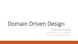 Domain driven design | PPTX