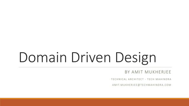 Domain driven design | PPT