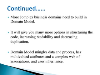 Domain logic patterns of Software Architecture | PPT