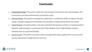 Domain Logic Patterns | PPTX