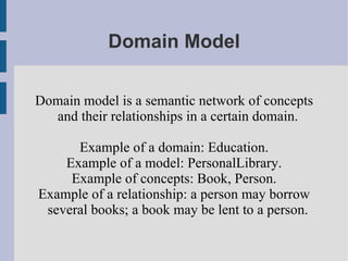 Domain Model | PPT