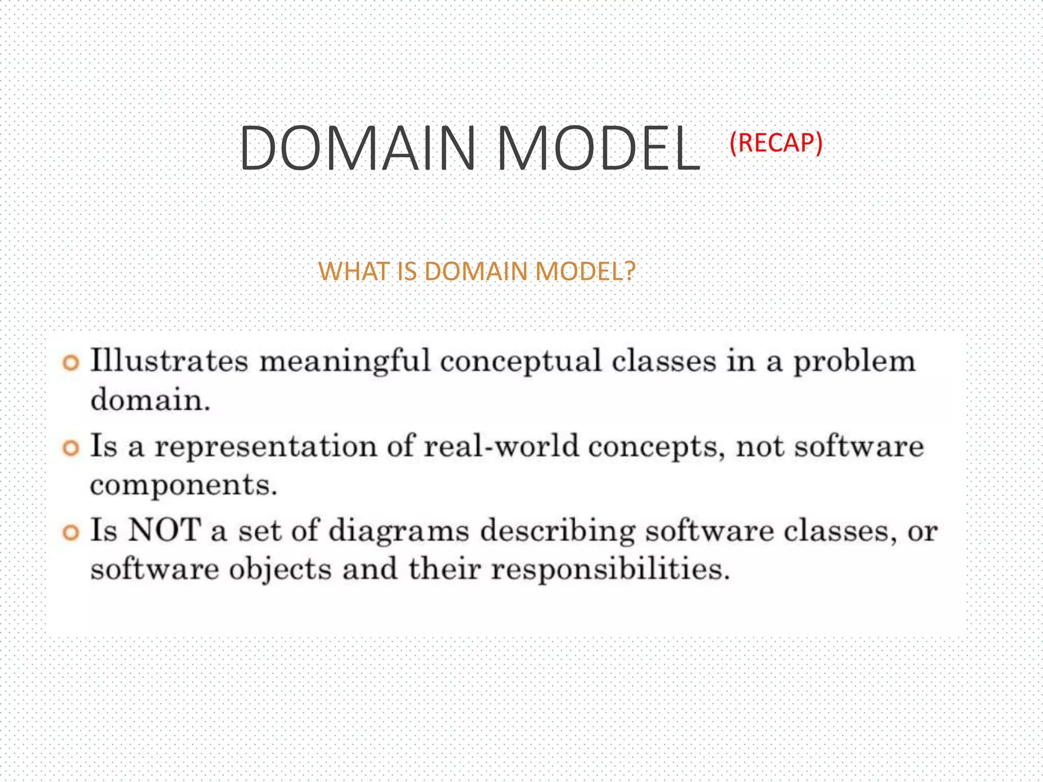 Domain model Refinement | PPTX | Science