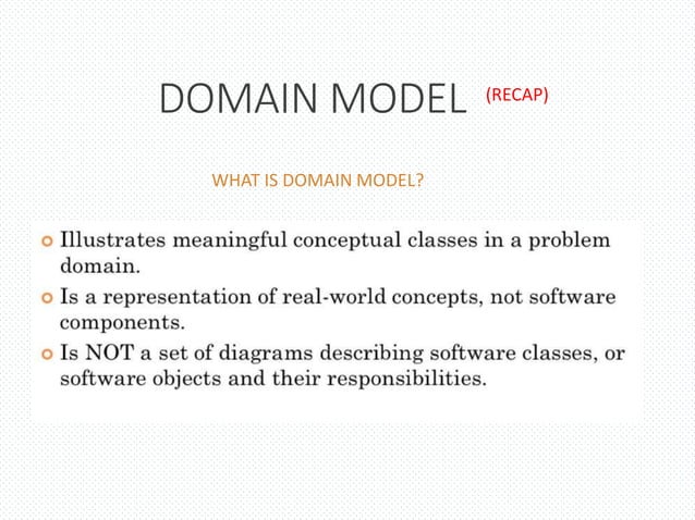 Domain model Refinement | PPTX | Science
