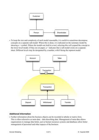 Brief Introduction to Domain Modeling | PDF