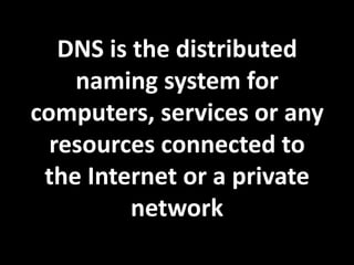 Domain name system | PPT