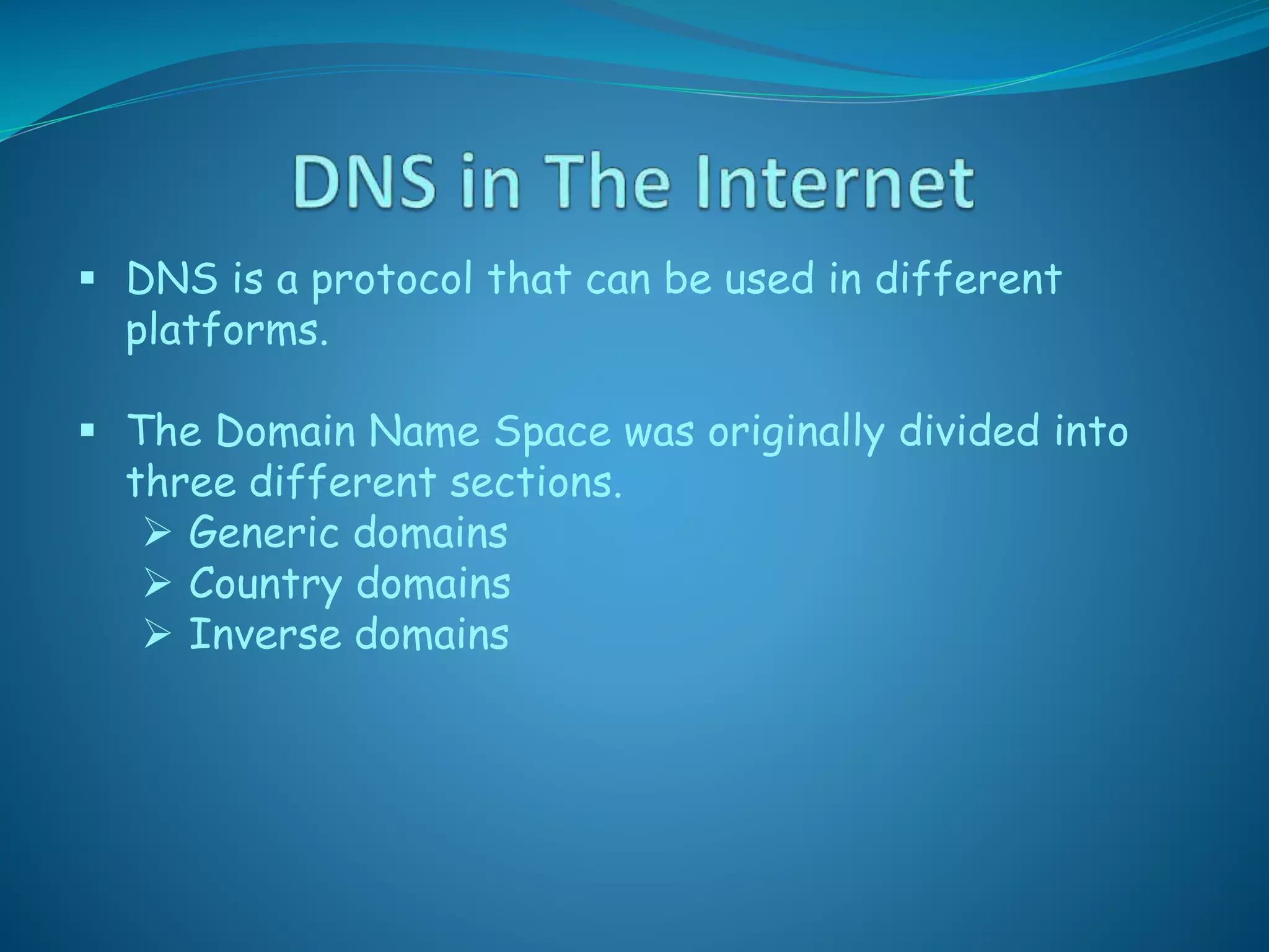 Domain Name System(DNS) - Overview | PPTX