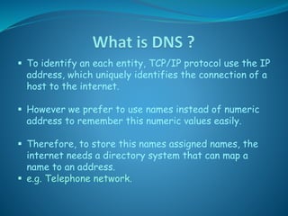 Domain Name System(DNS) - Overview | PPTX