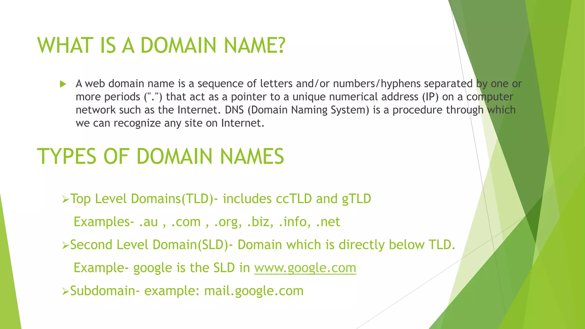 Domain name system | PPT