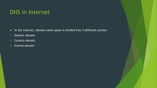 Domain Name System (DNS) | PPTX
