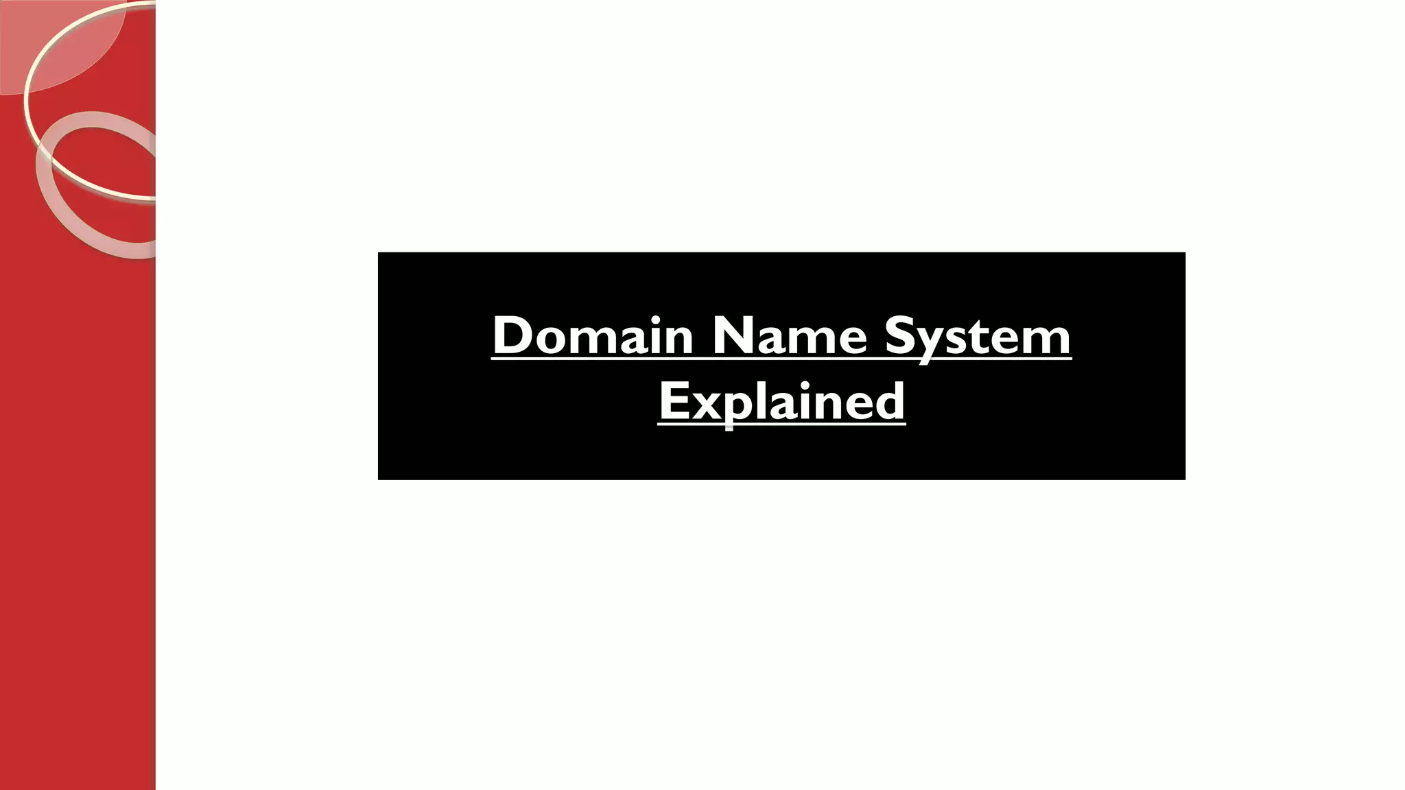 Domain Name System Explained | PPTX
